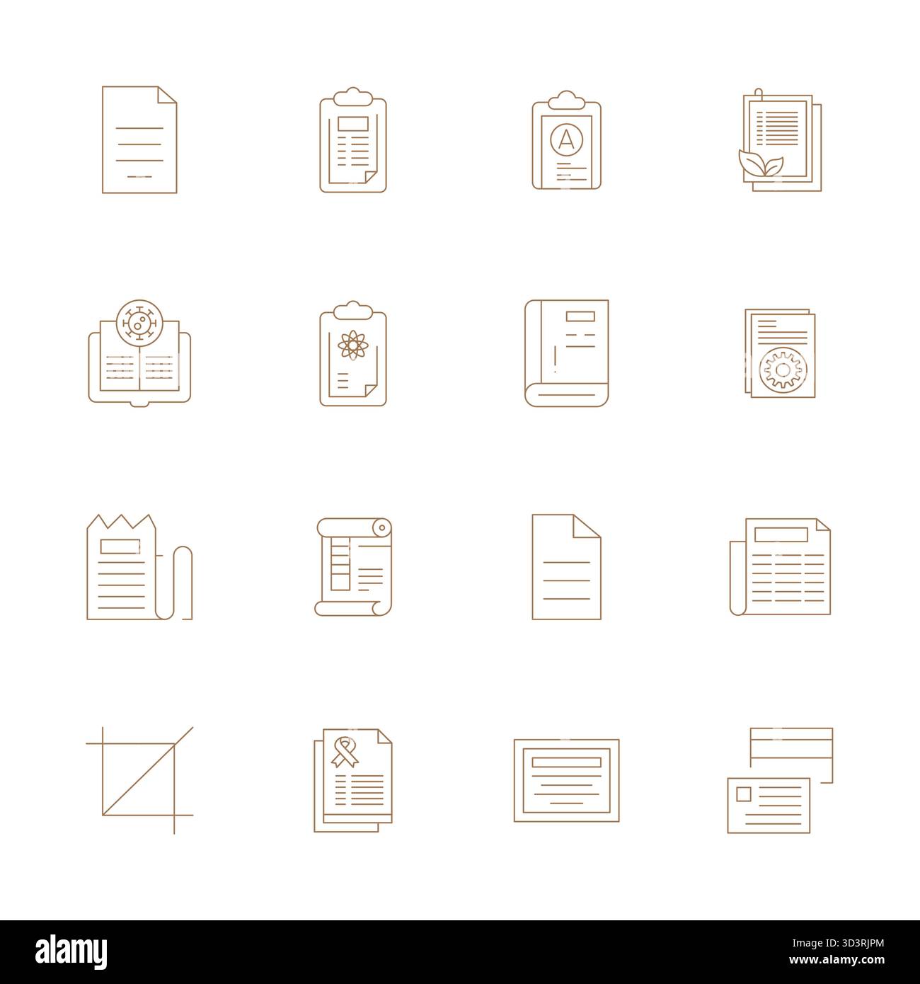 Masterfully created 16 vector icons representing Guidelines in Thin ...