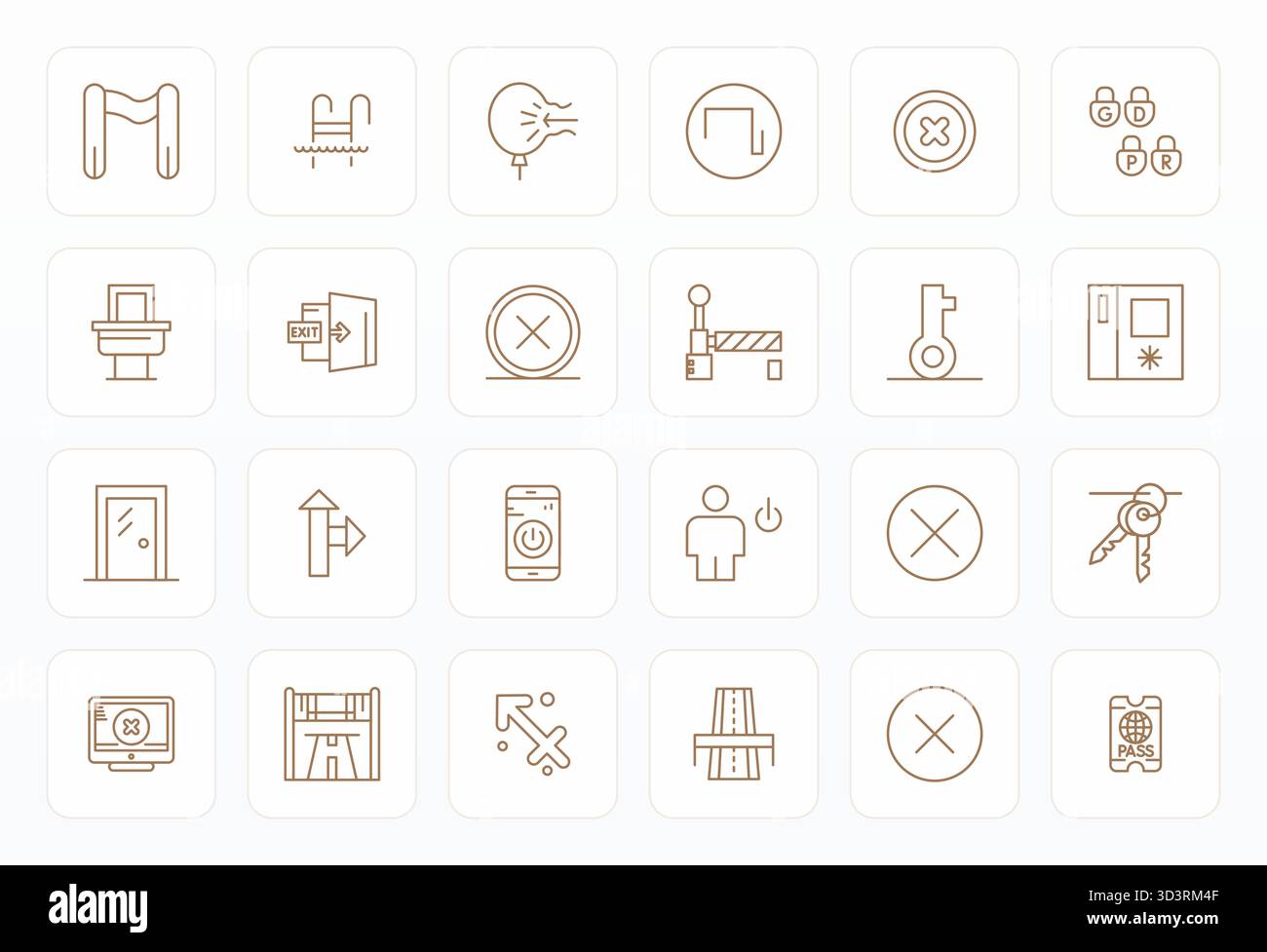 Professionally designed 24 vector icons in Bold Line, capturing the ...
