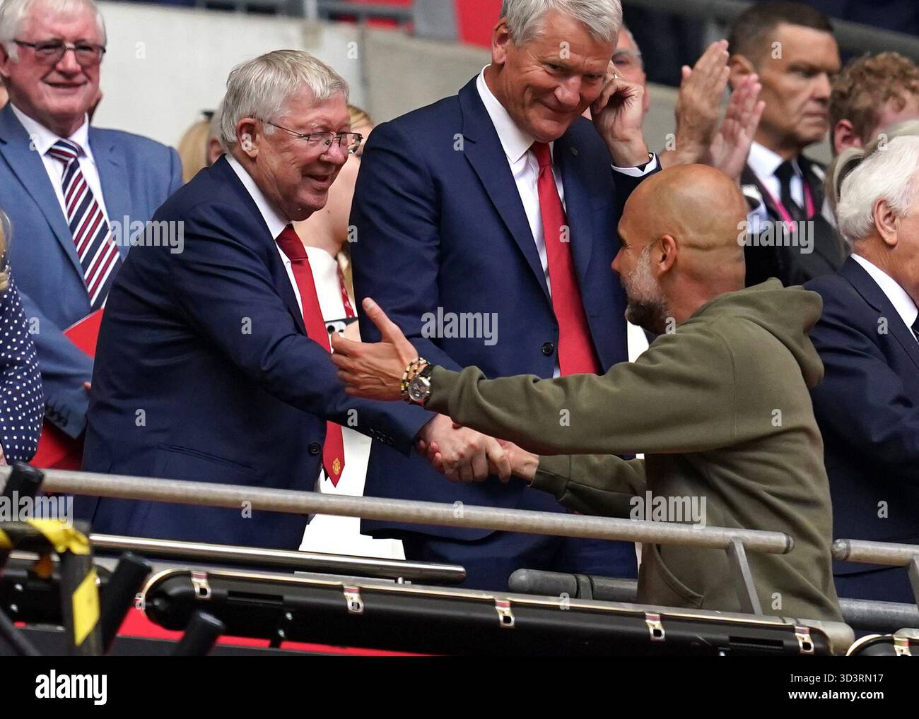 File photo dated 03-06-2023 of Sir Alex Ferguson with Manchester City ...