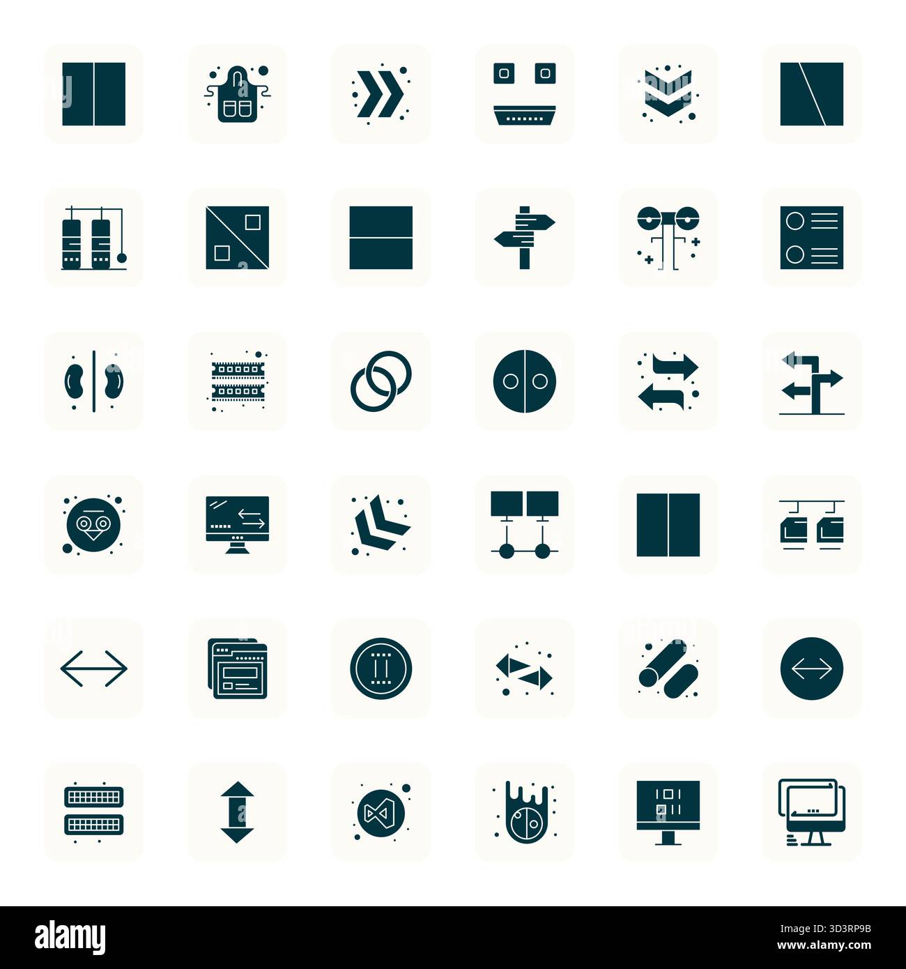 State-of-the-art bundle featuring 36 Pixel Aligned vector icons ...
