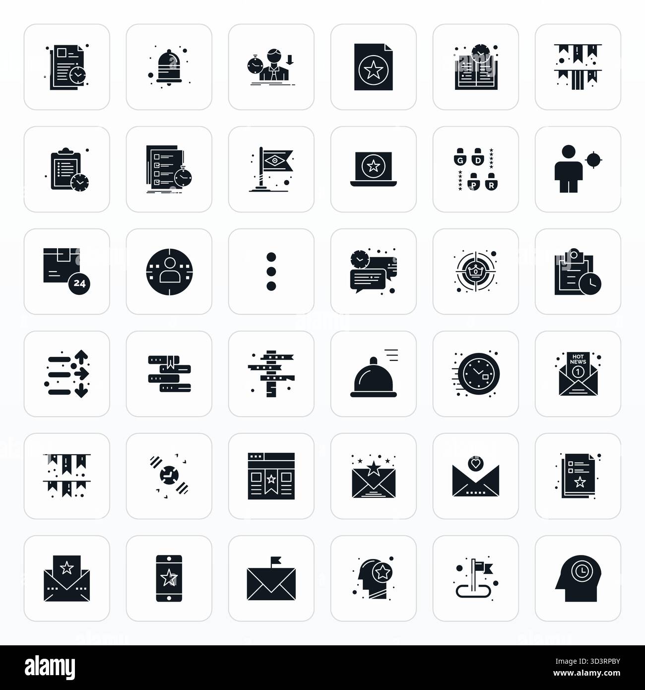Premium collection of 36 Glyph vector icons for Priority, meticulously ...