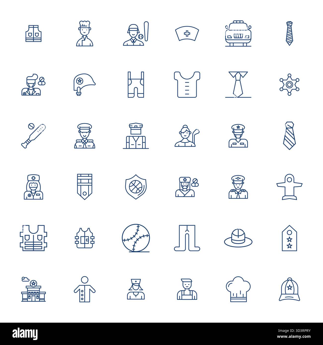 Fitted uniform Stock Vector Images - Alamy