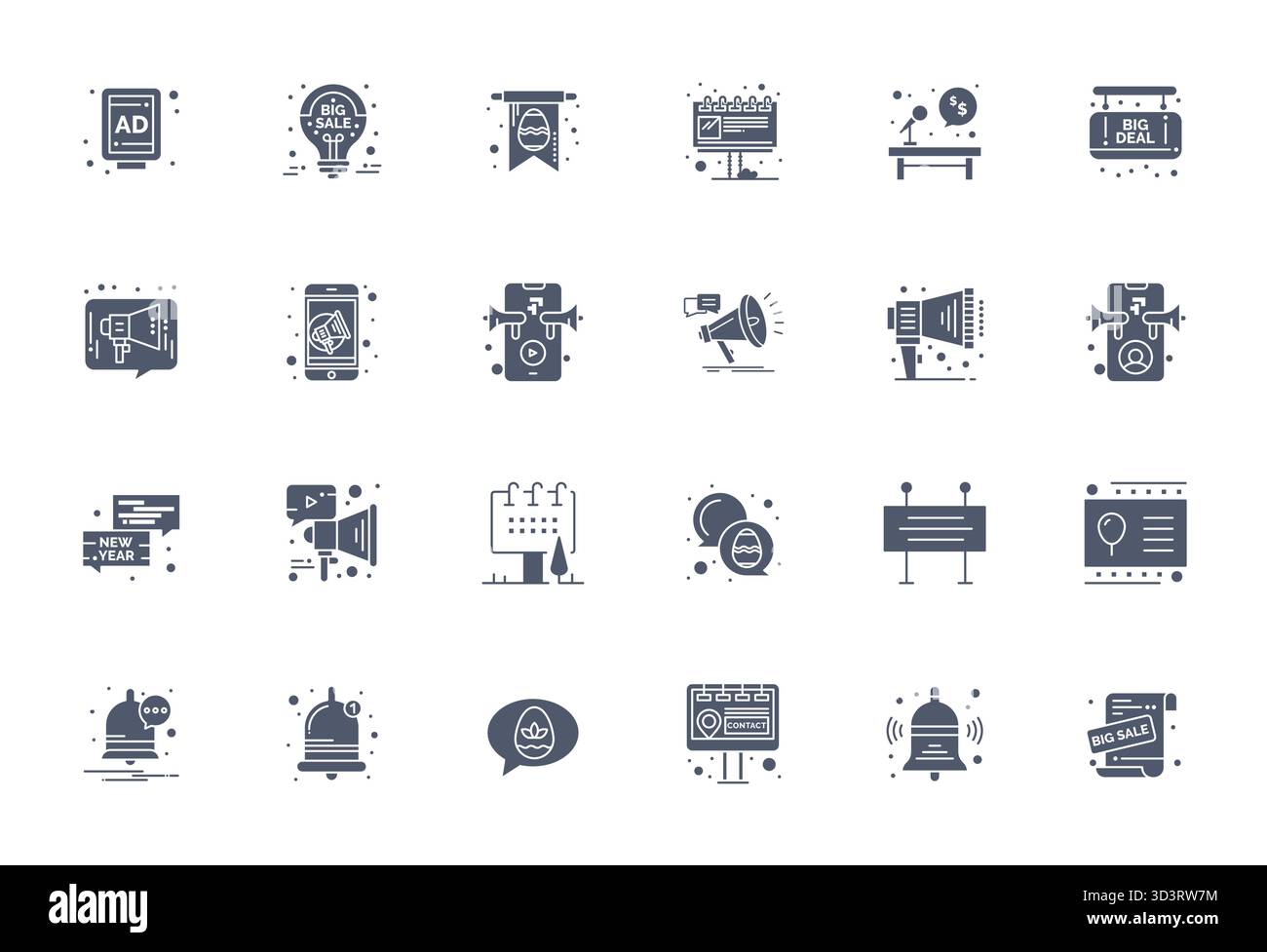 Unlock 24 Filled Editable vector icons inspired by Announcement ...