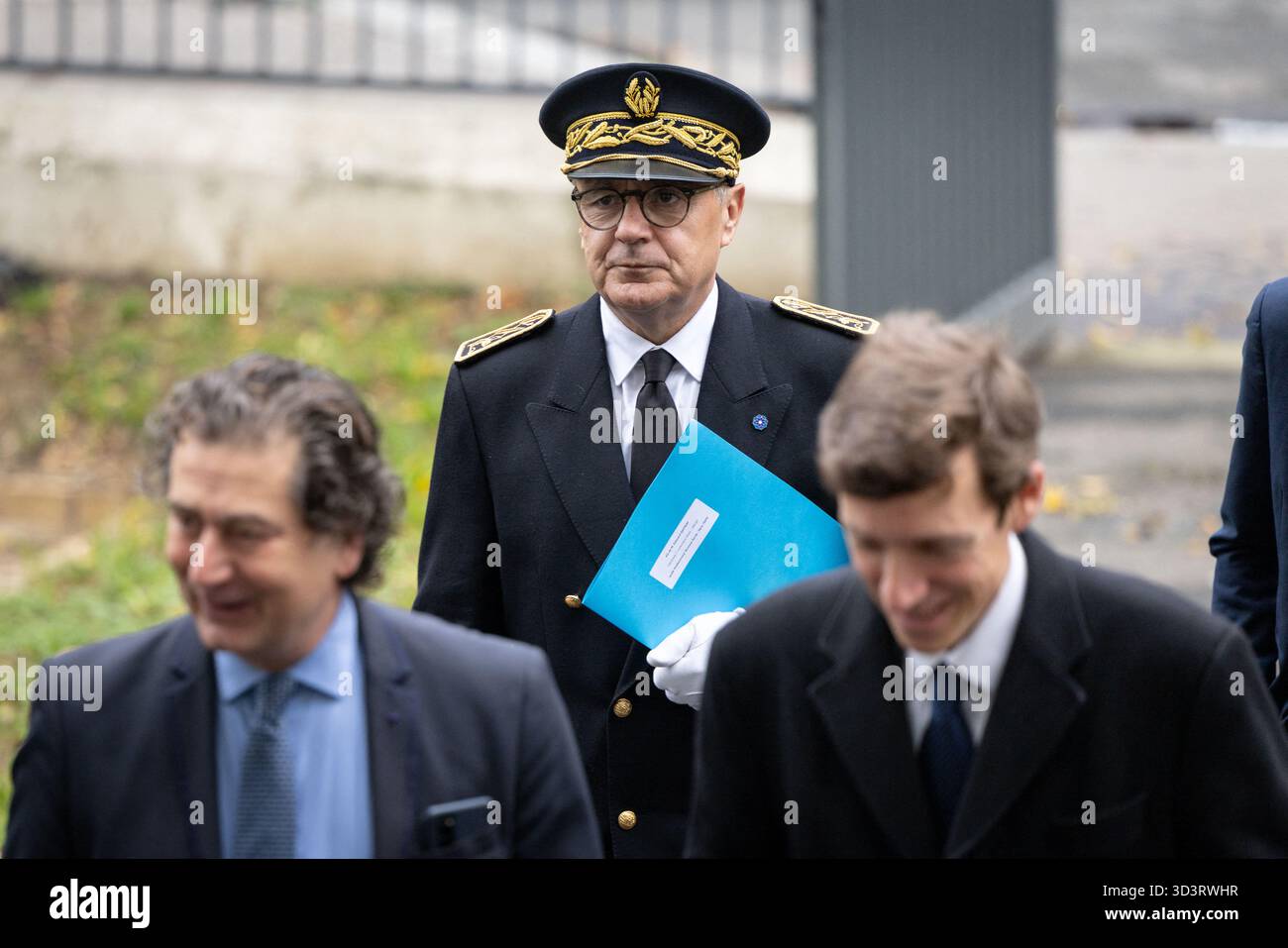 Paris' police prefect Patrice Faure during his visit at the Gustave ...