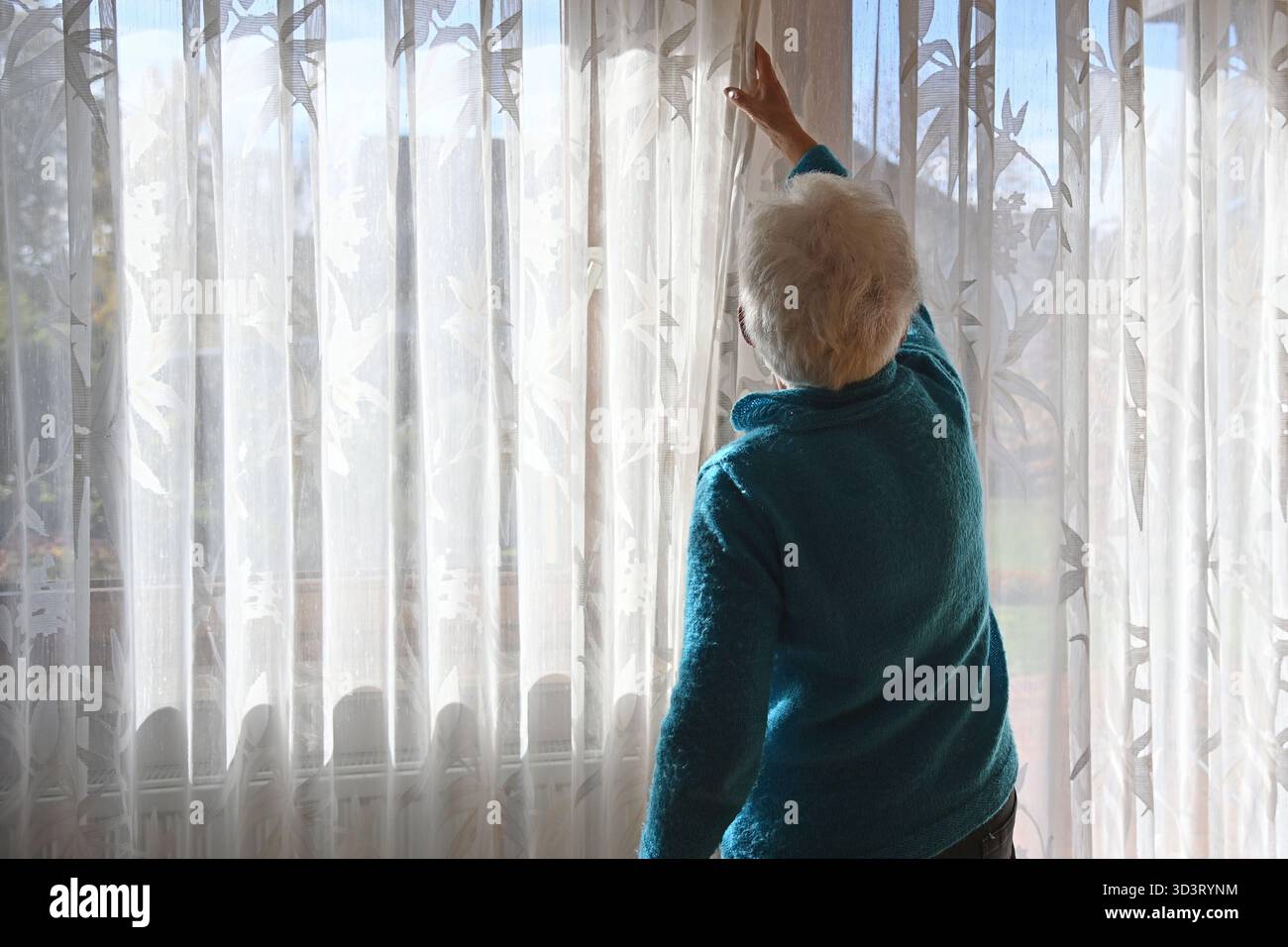 Thematic photo, symbolic photo; Life in old age, elderly woman of ...