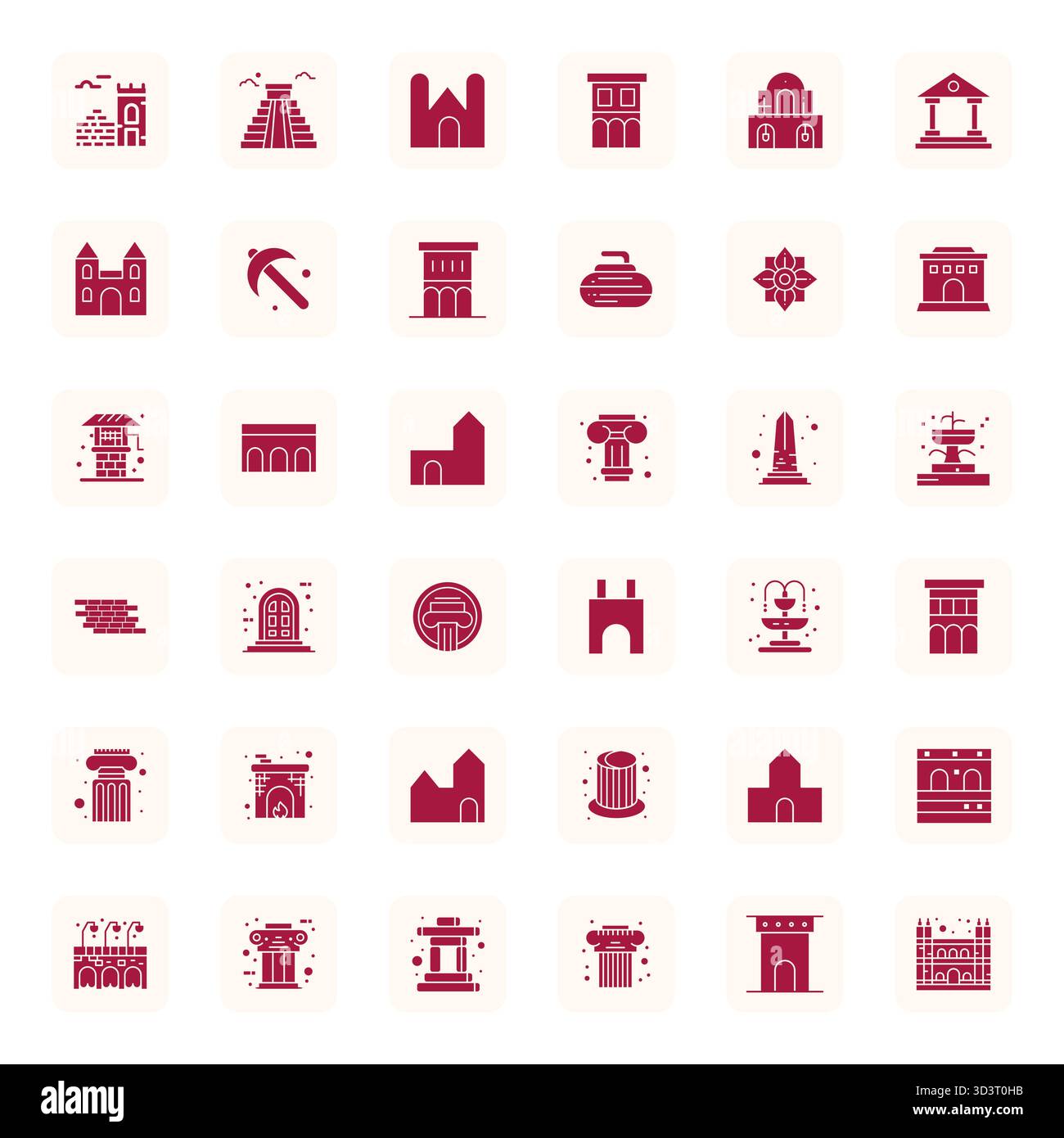 Unlock 36 Filled Pixel Optimized vector icons inspired by Stone ...