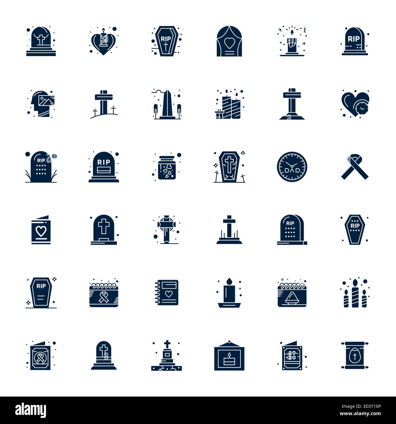 High-performance collection of 36 Filled vector icons for Remembrance ...