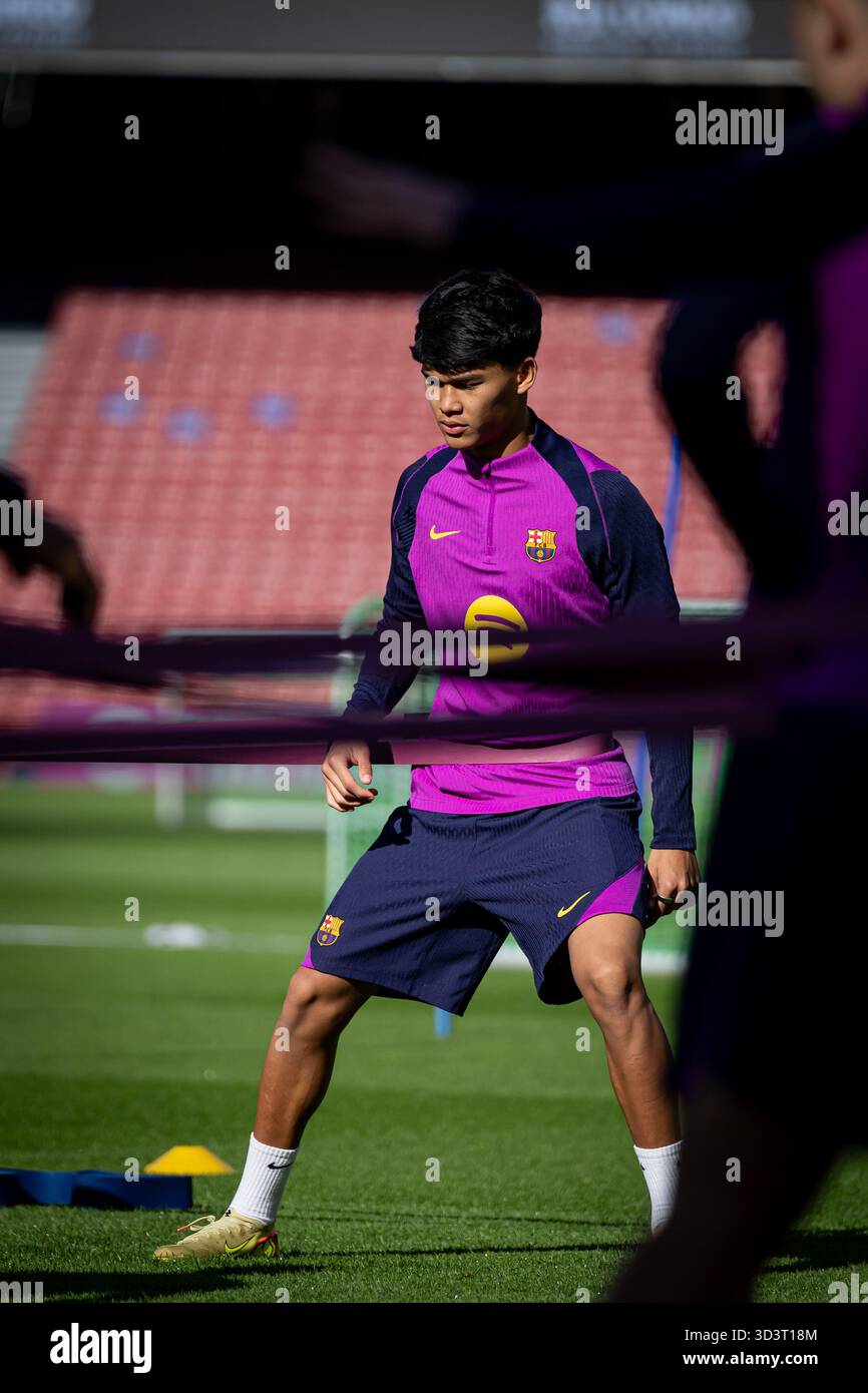 Pedro Fernandez "Dro" (FC Barcelona) in action during FC Barcelona’s ...
