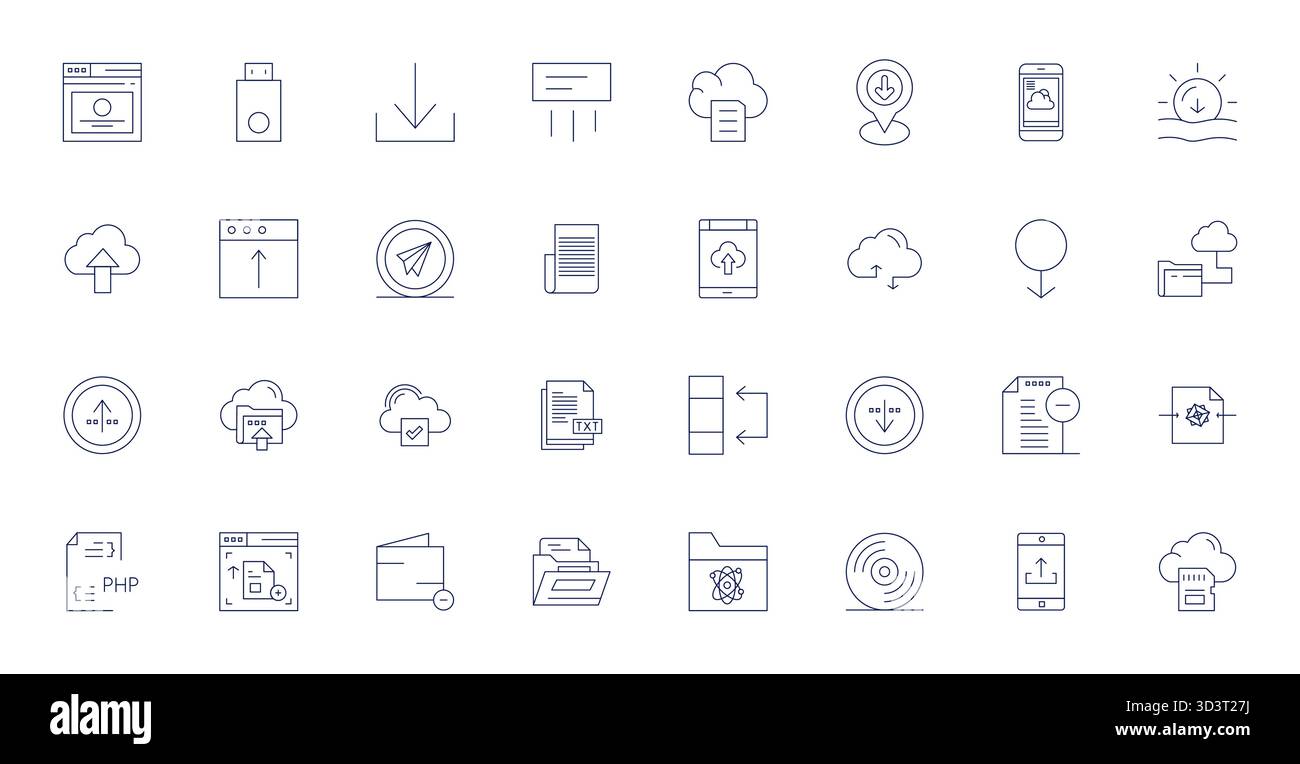 File sharing solutions Stock Vector Images - Alamy