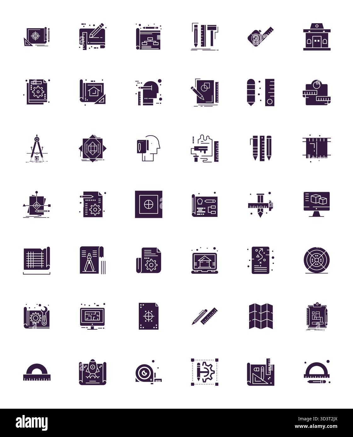High-performance collection of 42 Filled vector icons for Blueprint ...