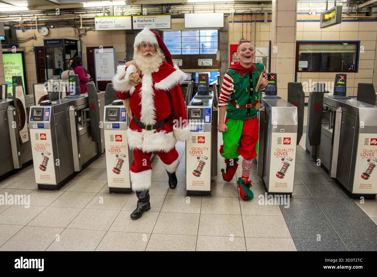 Santa, his Elf, and his troupe of circus performers prepare for the ...