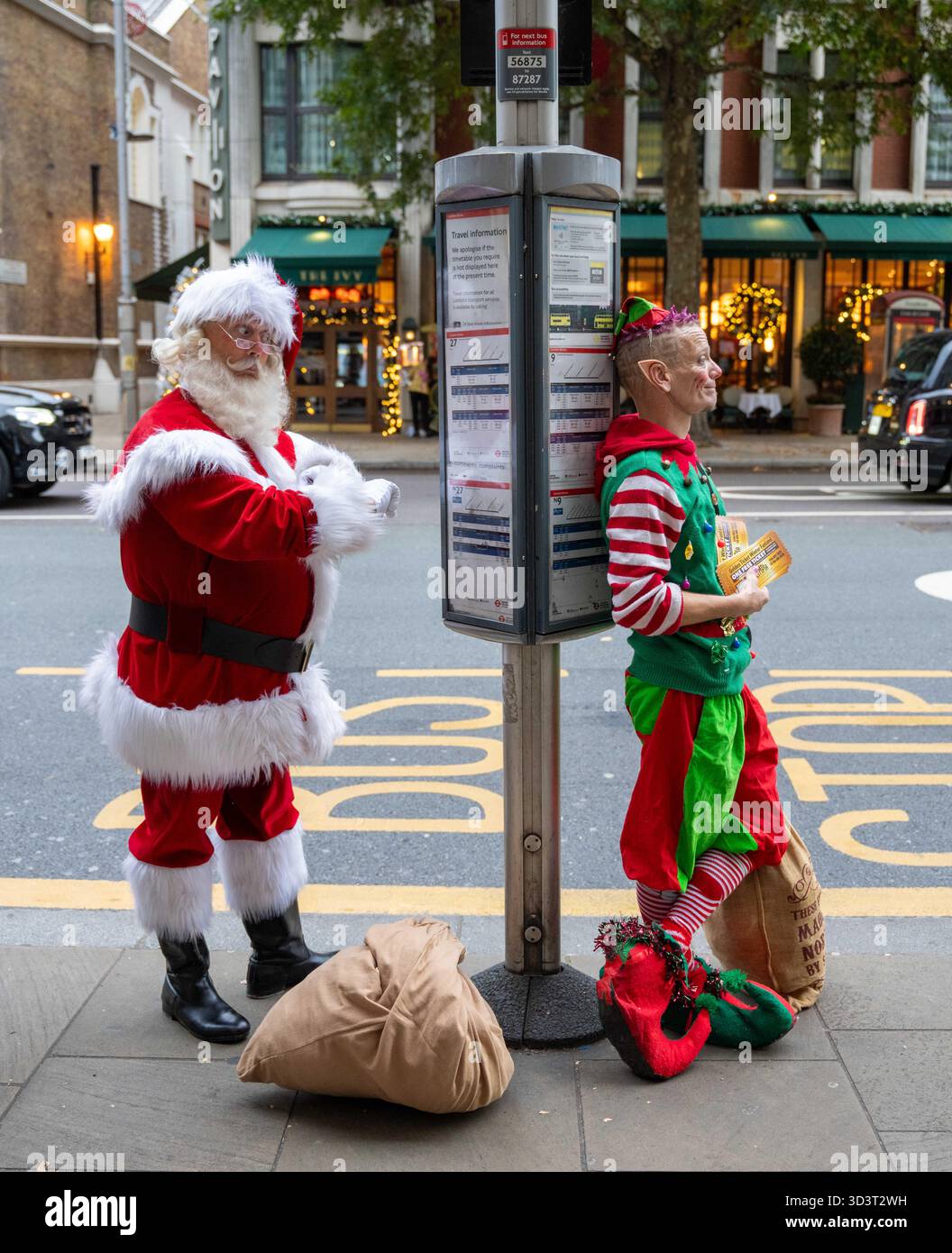 Santa, his Elf, and his troupe of circus performers prepare for the ...