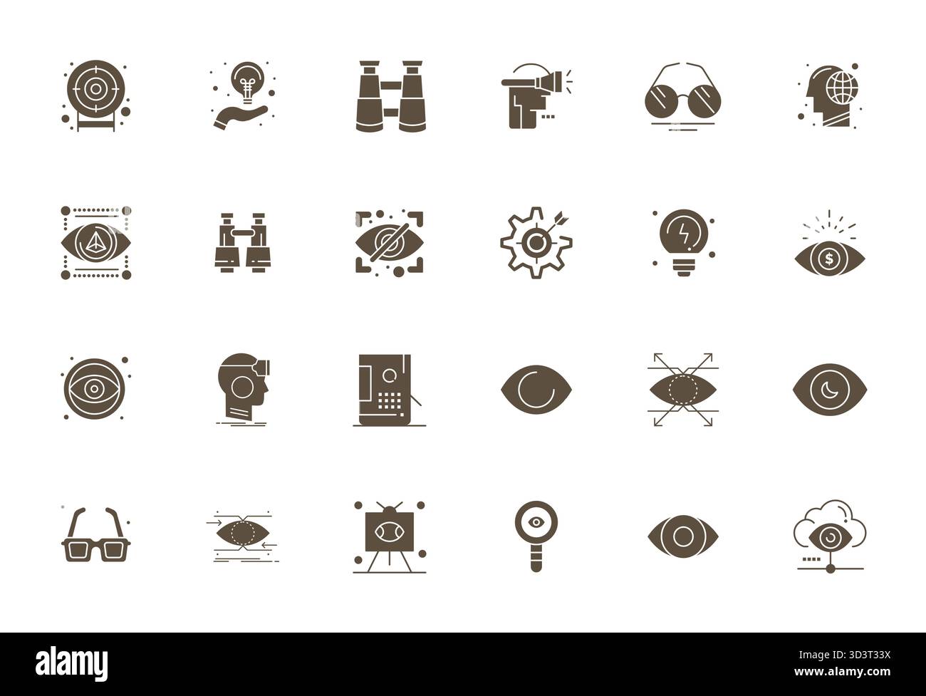 Carefully curated 24 Filled vector icons for Vision, featuring 128x128 ...