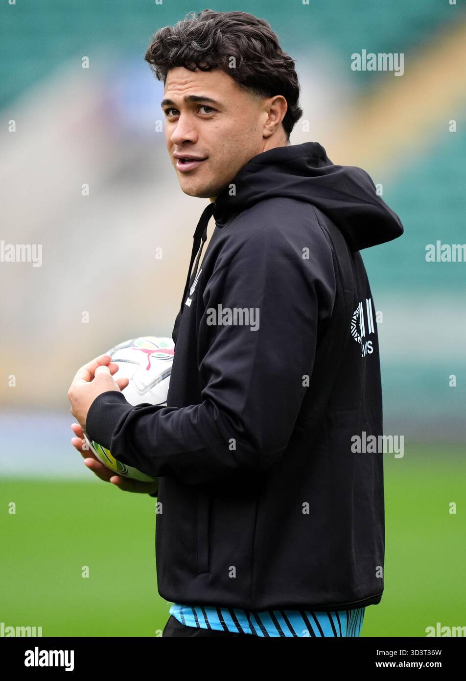 Fiji's Caleb Muntz during a training session at Allianz Stadium ...