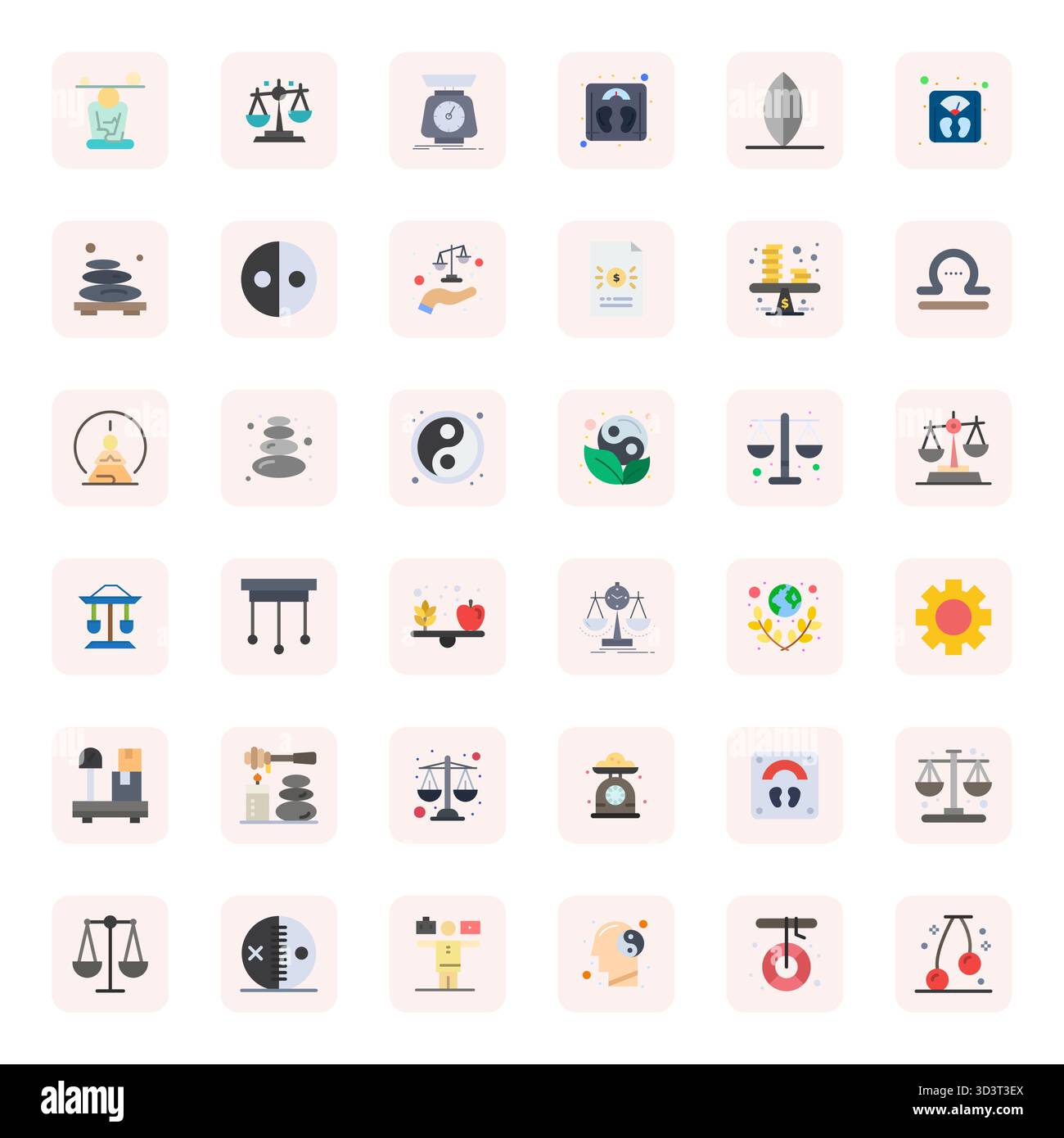This Balance vector icon pack includes 36 Flat designs in 64x64 Pixel ...