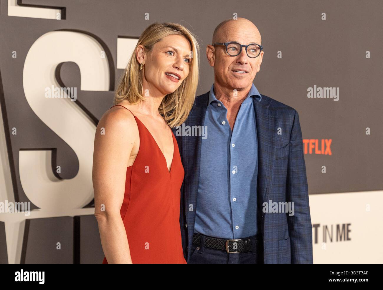 Claire Danes and Howard Gordon attend Netflix's 'The Beast in Me ...