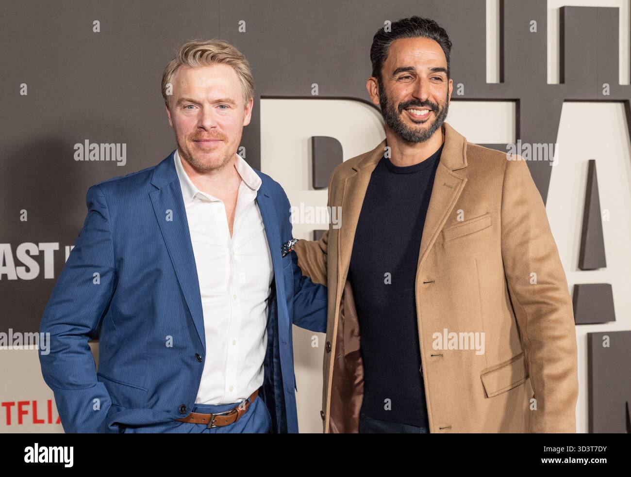 Diego Klattenhoff and Amir Arison attend Netflix's 'The Beast in Me ...