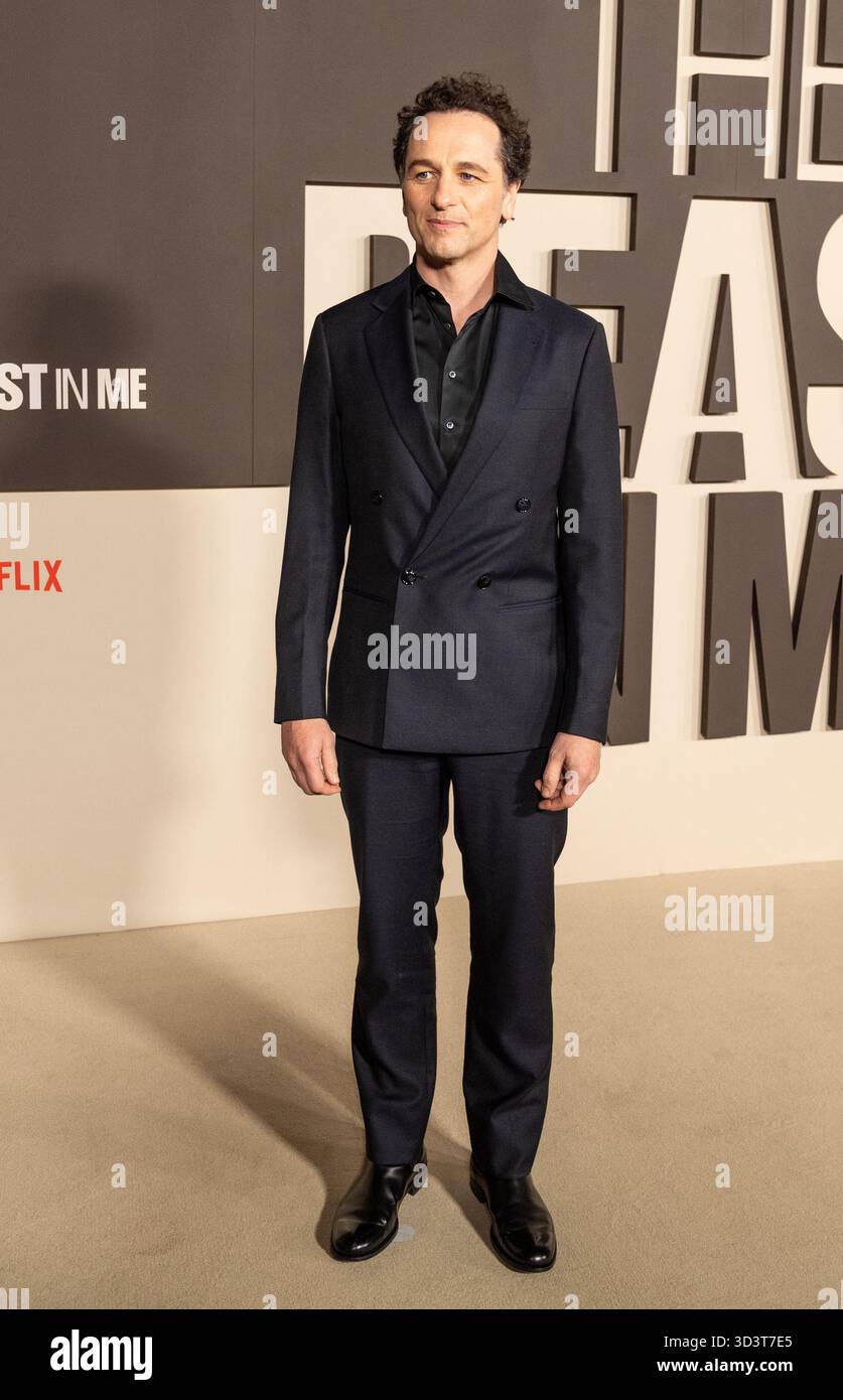 Matthew Rhys attends Netflix's 'The Beast in Me' premiere event at The ...