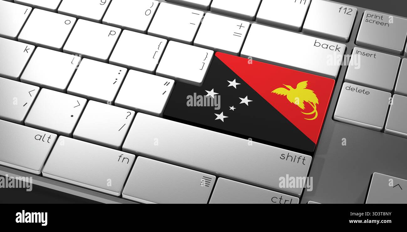 Zoom papua new guinea flag hi-res stock photography and images - Alamy