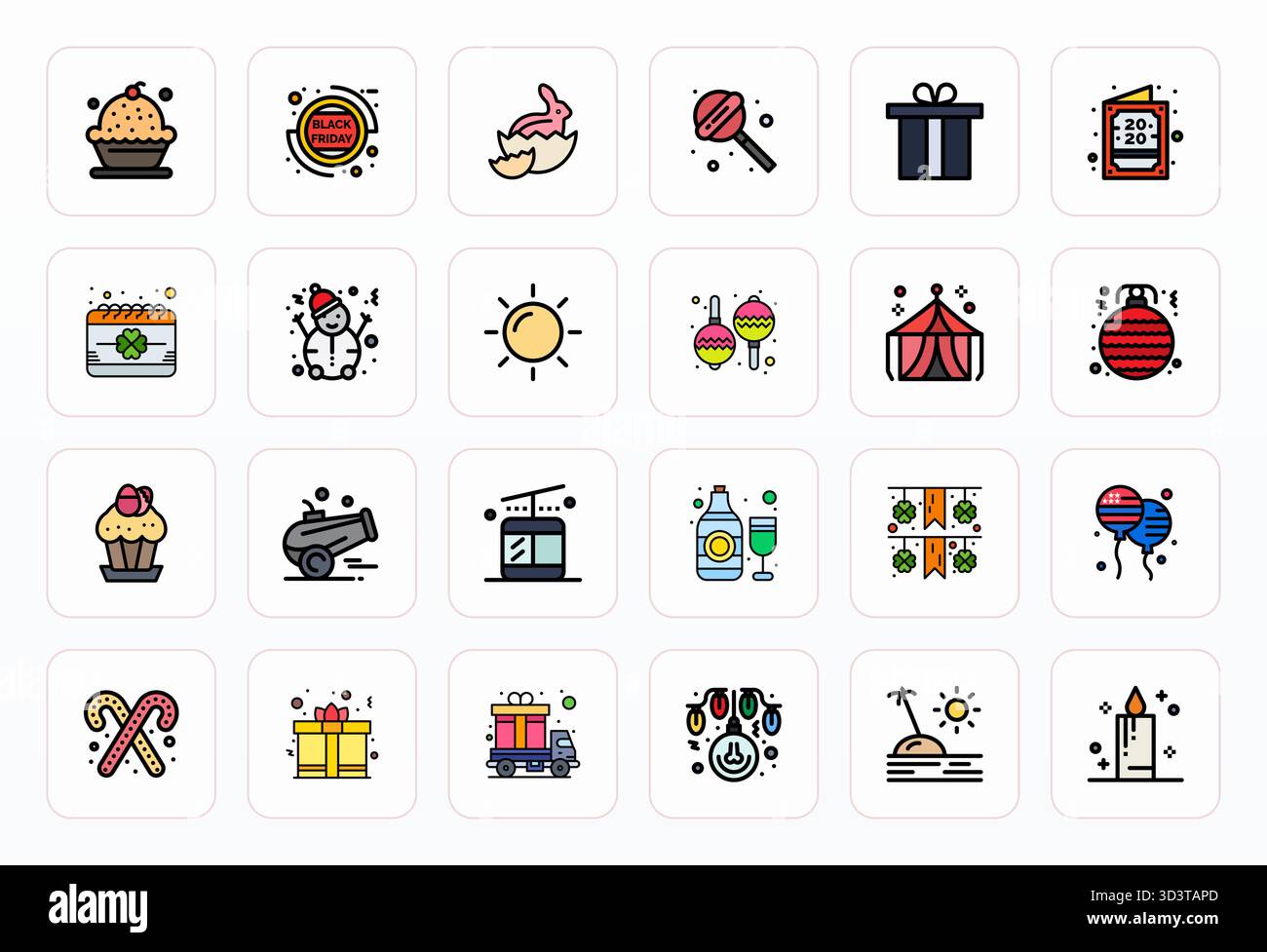 State-of-the-art bundle featuring 24 Pixel Optimized vector icons ...