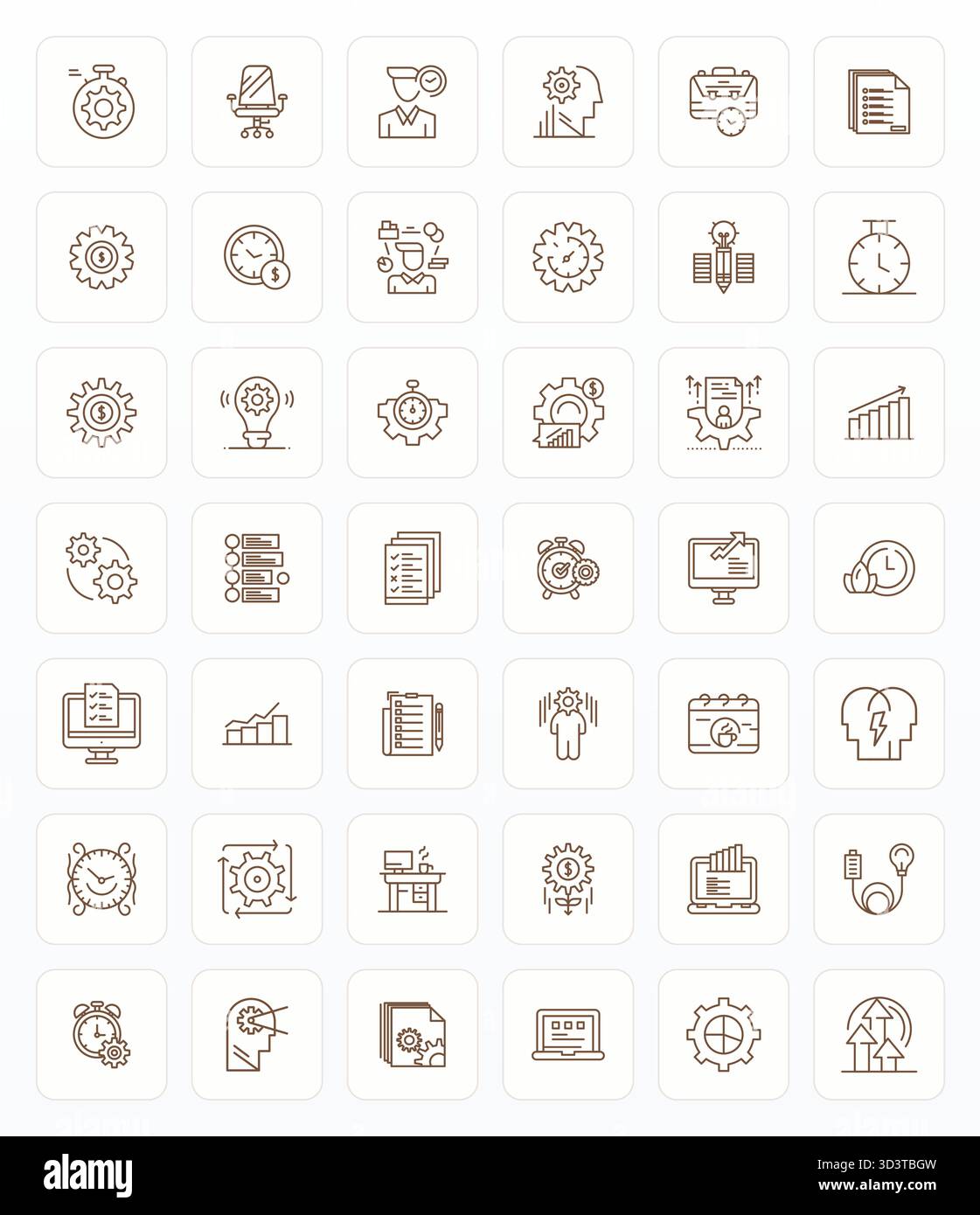 Exceptional collection of 42 Bold Line vector icons for Productivity ...