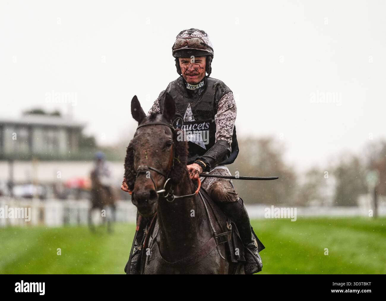 Jockey Charlie Deutsch on Martator after the BetMGM Haldon Gold Cup ...