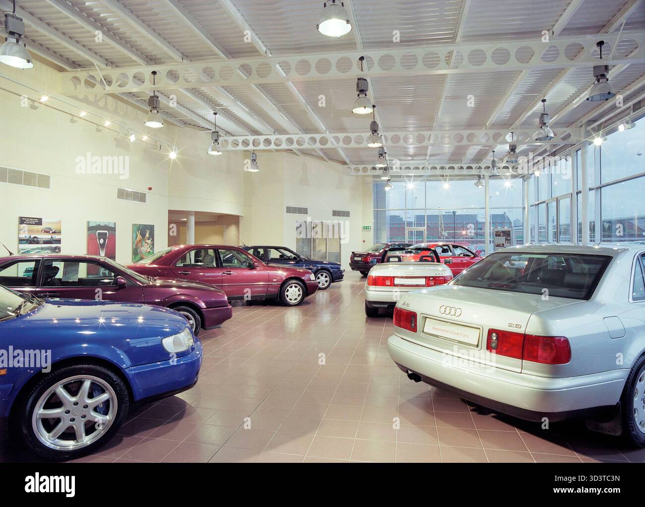 Audi Volkswagen new car dealership, in 1997, Leeds, west Yorkshire ...