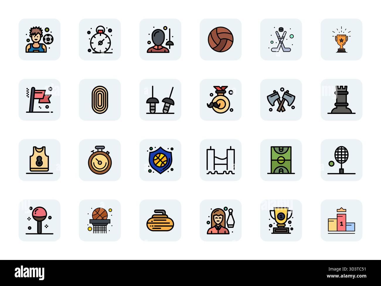 Exclusive collection of 24 LineFilled vector icons for Competition ...