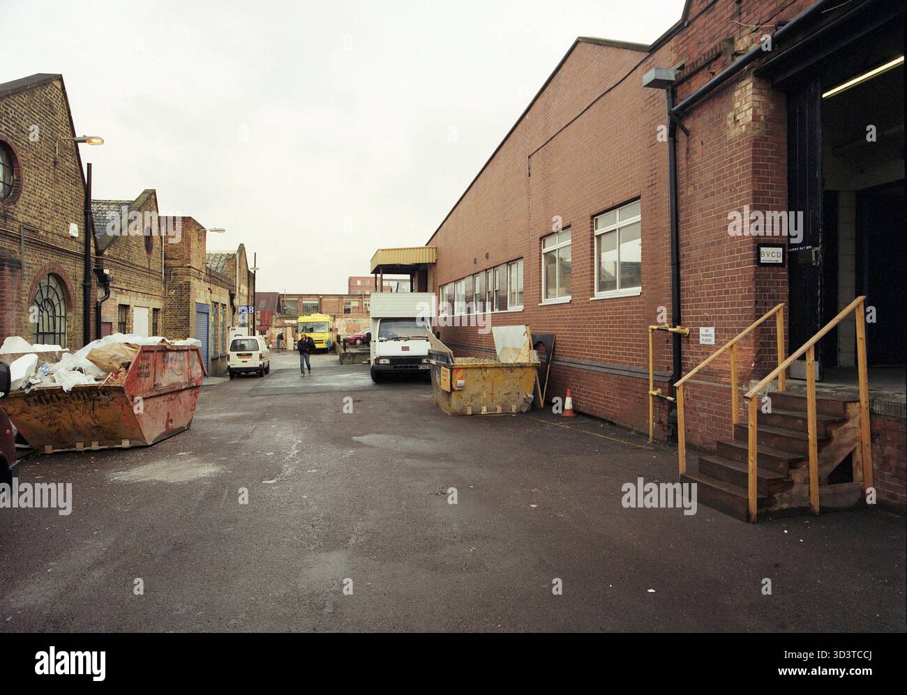 Old run down Industrial Estate in 1997, at Gypsy Corner, Acton, West ...