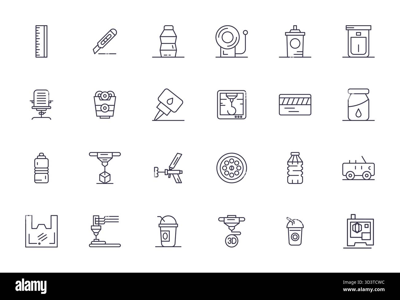 Manufacturing line production plastic Stock Vector Images - Alamy