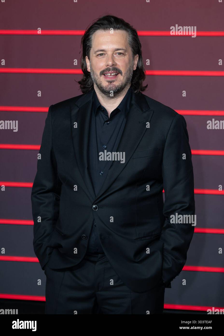 Edgar Wright attends "The Running Man" UK Premiere at Odeon Luxe ...