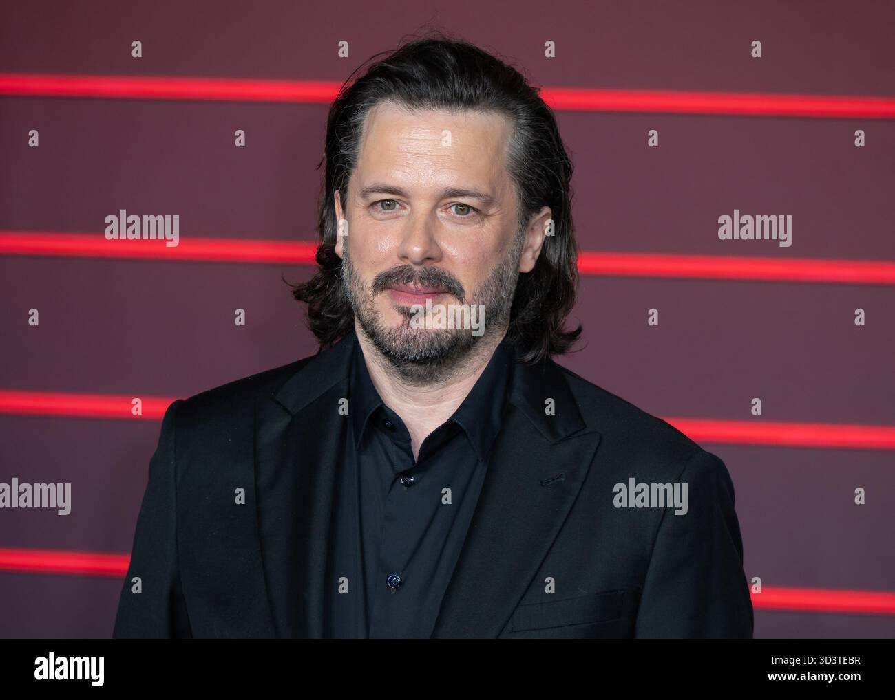 Edgar Wright attends "The Running Man" UK Premiere at Odeon Luxe ...