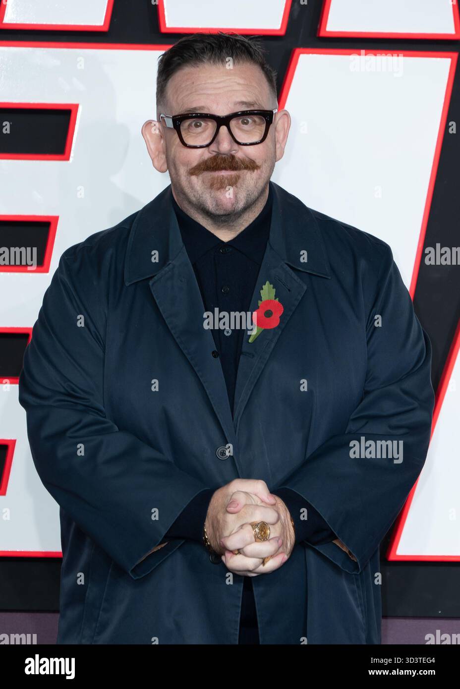 Nick Frost attends "The Running Man" UK Premiere at Odeon Luxe ...