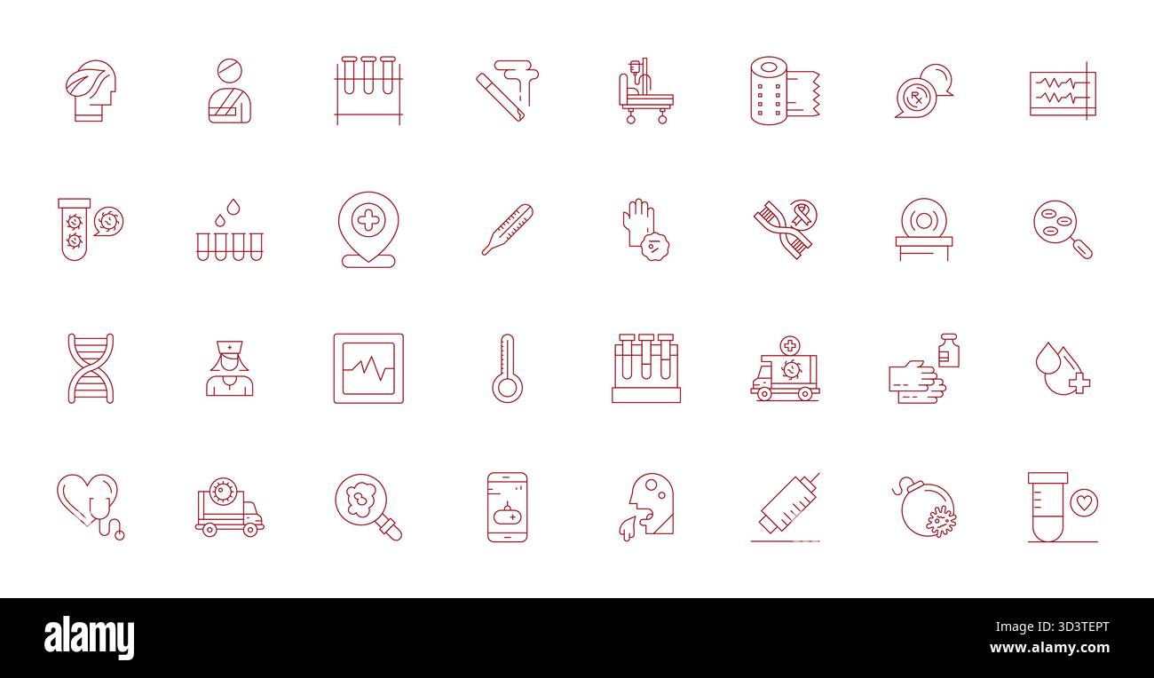 Enhance your projects with 32 Thin Line vector icons themed around ...