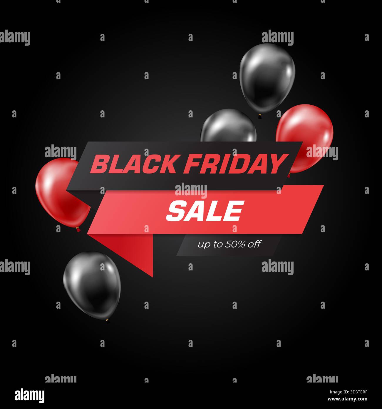 Black friday realistic isolated Stock Vector Images - Alamy