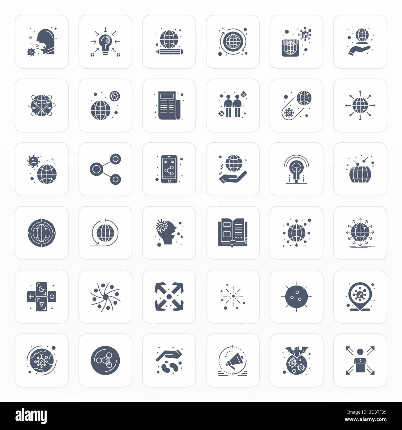 Exclusive collection of 36 Glyph vector icons for Spread, developed ...