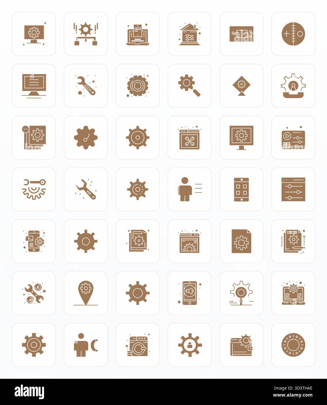 Ultimate collection of 42 vector icons representing Settings in Glyph ...