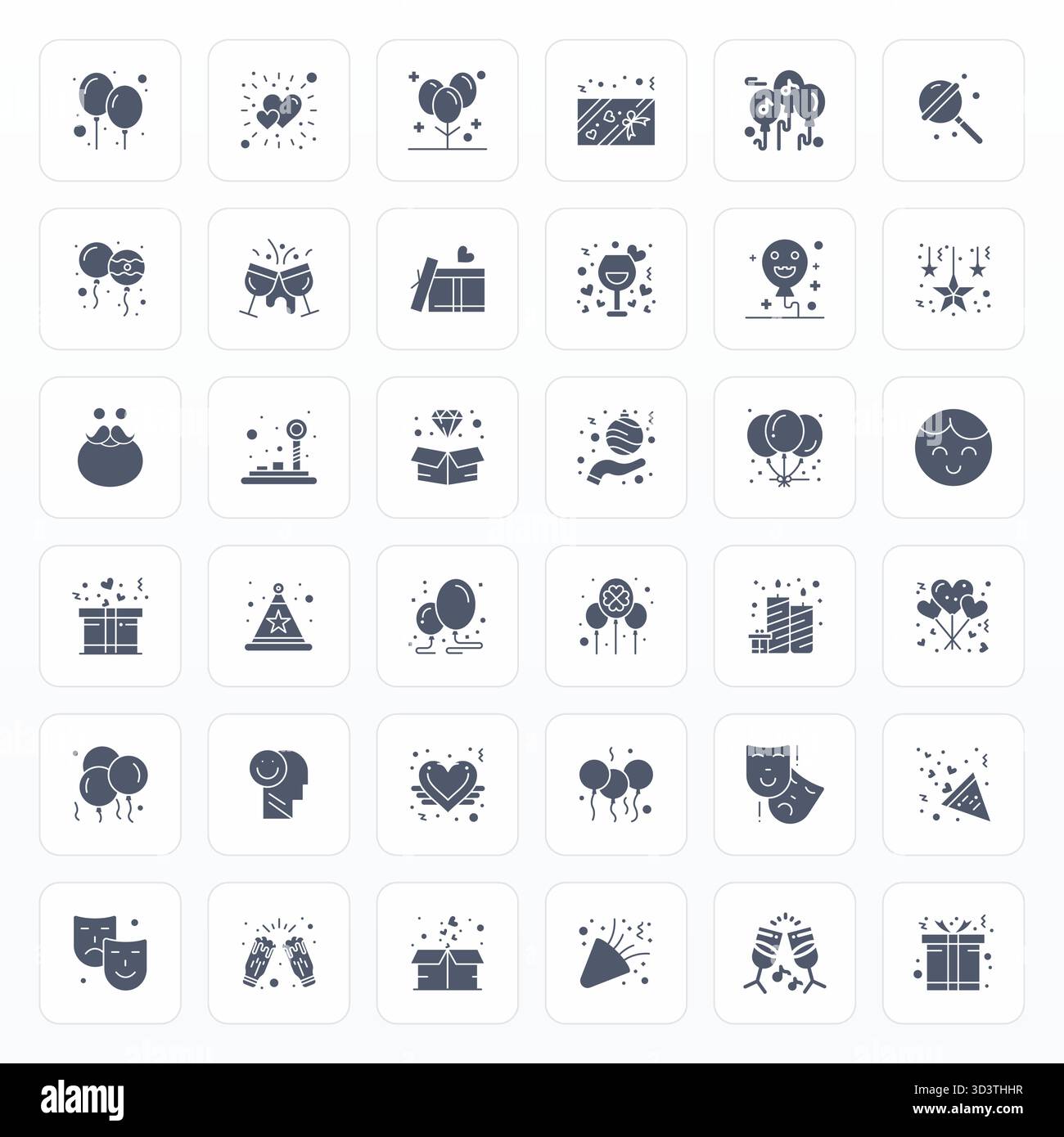 Unlock 36 Glyph PIXEL Perfect vector icons inspired by Joy, optimized ...