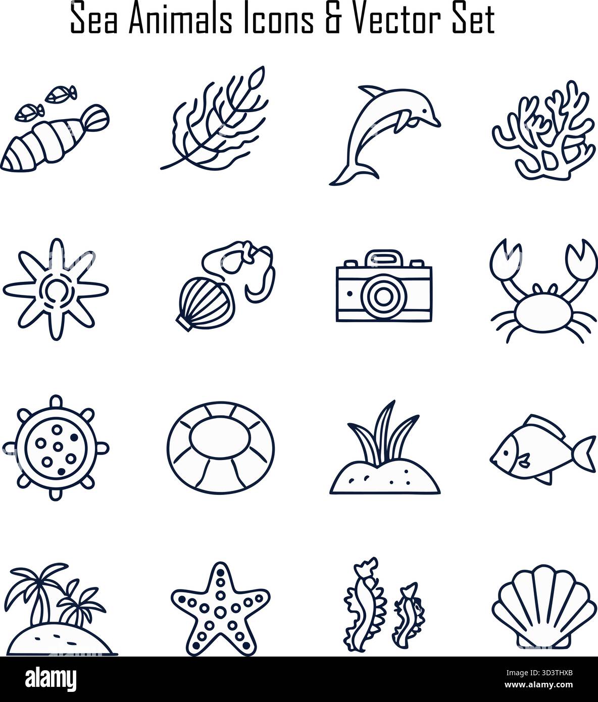 Marine ecosystem species Cut Out Stock Images & Pictures - Alamy