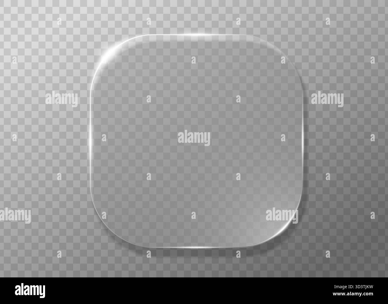 Abstract glass morphism layout with prism reflection and soft shadow ...
