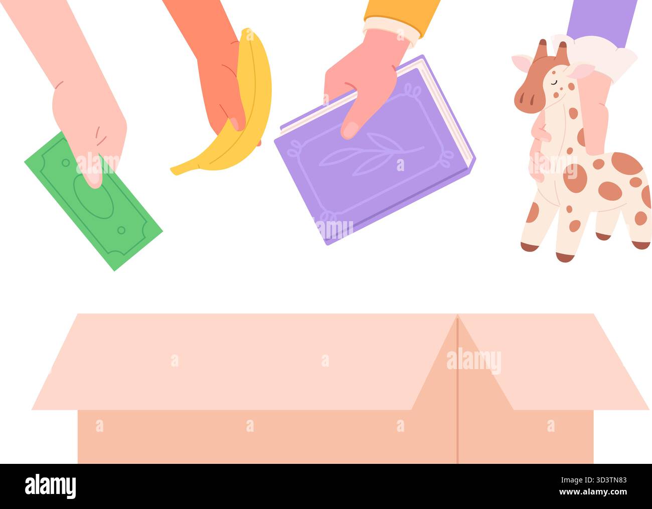 Children donation money collect Stock Vector Images - Alamy