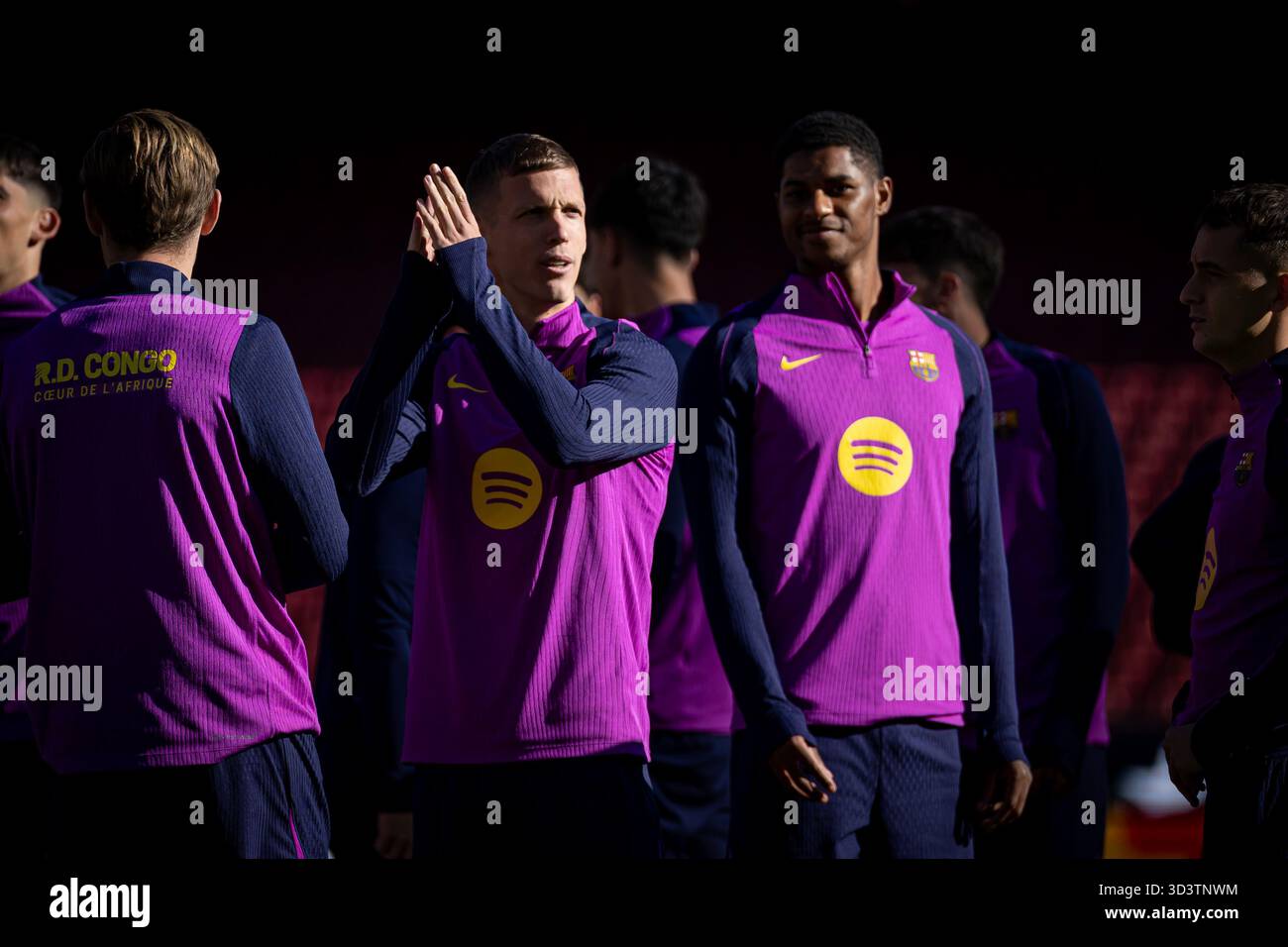 Dani Olmo (FC Barcelona) seen during the FC Barcelona’s first training ...
