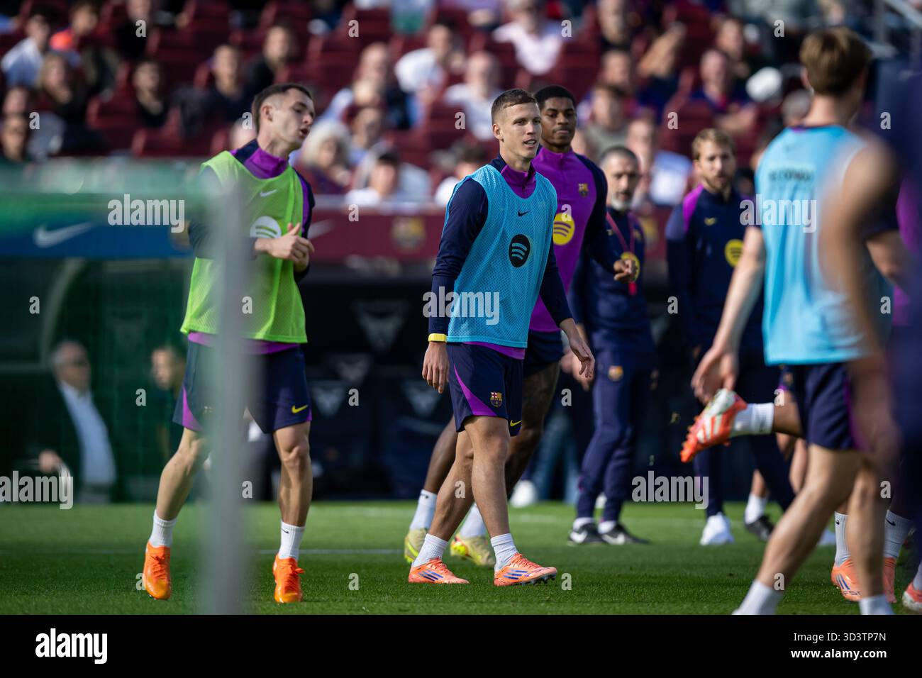 Dani Olmo (FC Barcelona) seen in action during the FC Barcelona’s first ...