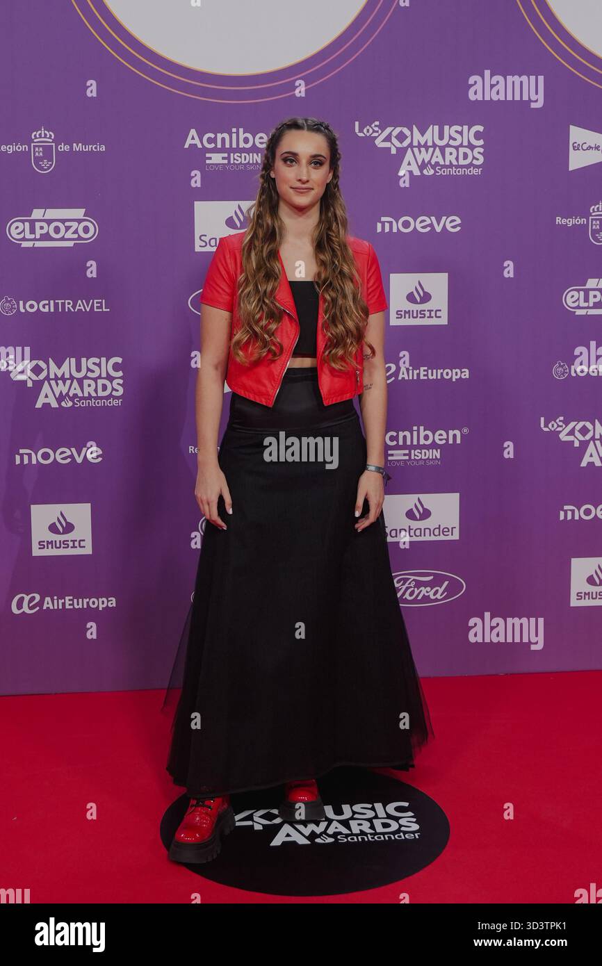 Announcer Aitana Jerez Vidal during the photocall prior to the Los40 ...