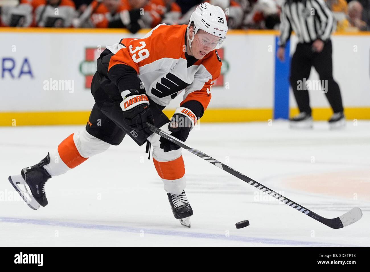Philadelphia Flyers right wing Matvei Michkov (39) plays during the ...
