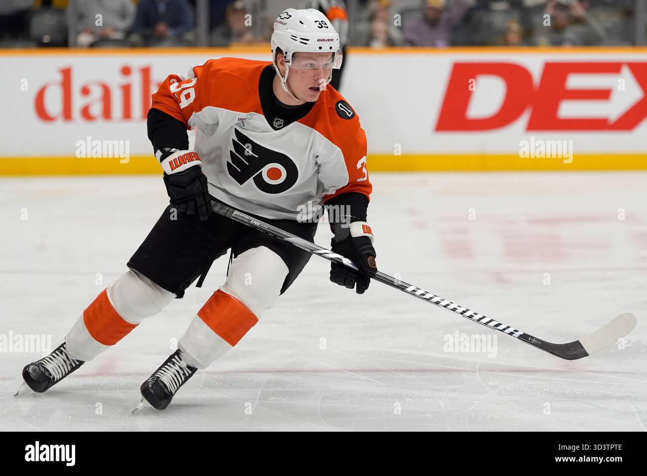 Philadelphia Flyers right wing Matvei Michkov (39) plays during the ...