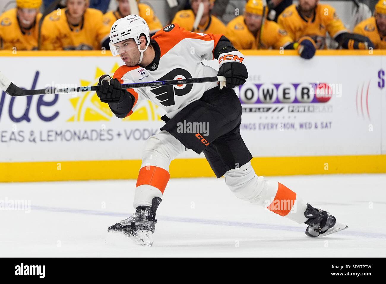 Philadelphia Flyers defenseman Noah Juulsen (47) plays during the first ...