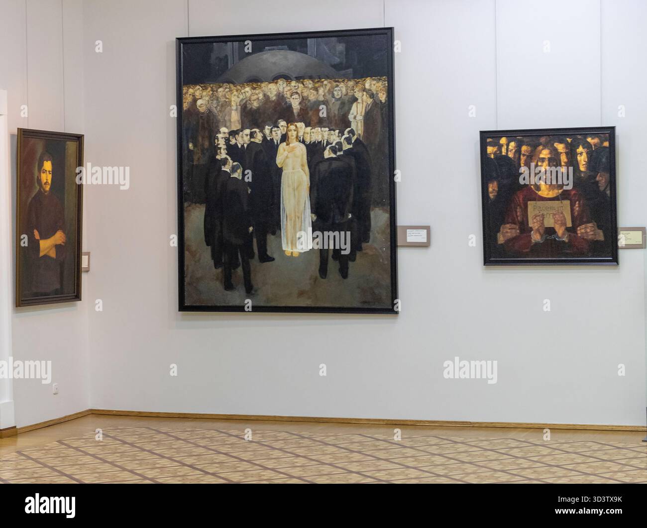 10.10.2025 - Minsk, Belarus - Paintings by the prominent Belarusian ...