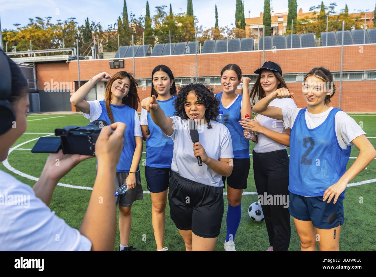 Reporter microphone interviewing diverse hi-res stock photography and ...