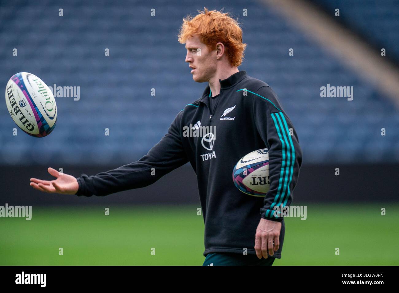 New Zealand's Finlay Christie during the team run at Scottish Gas ...